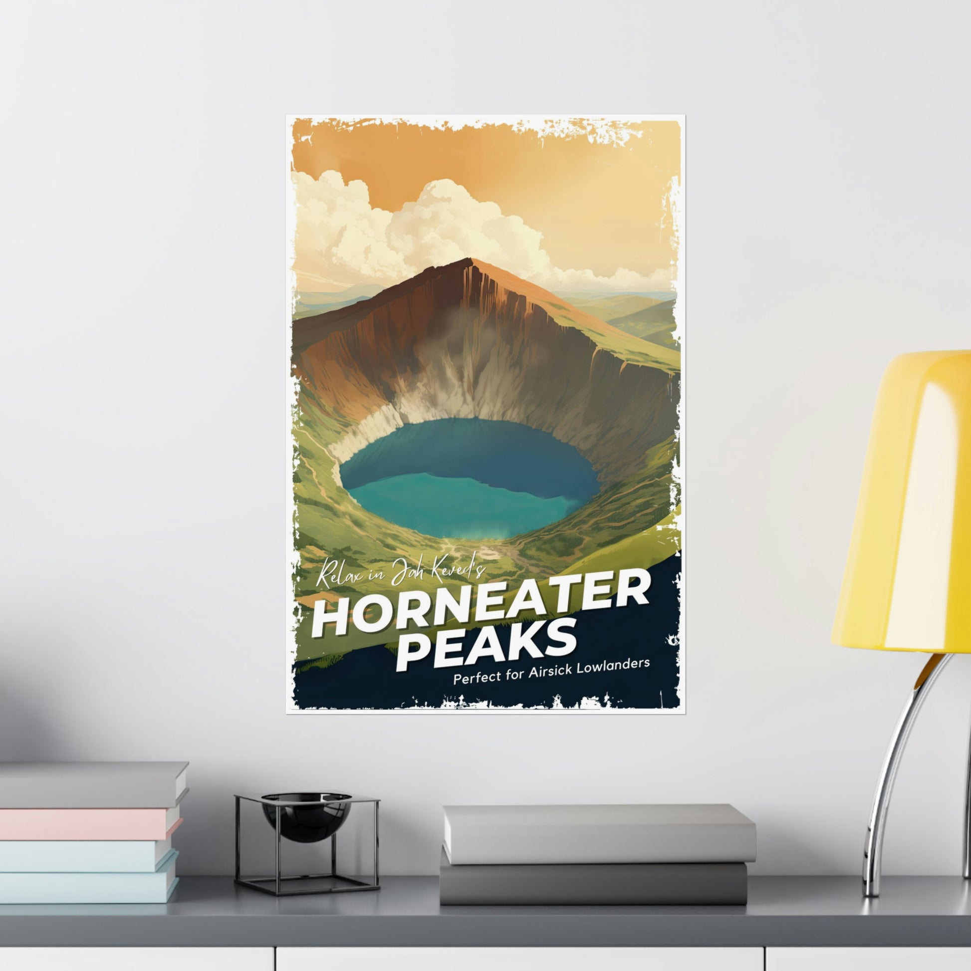 Horneater Peaks Travel Poster, Brandon Sanderson's Stormlight Archive ...