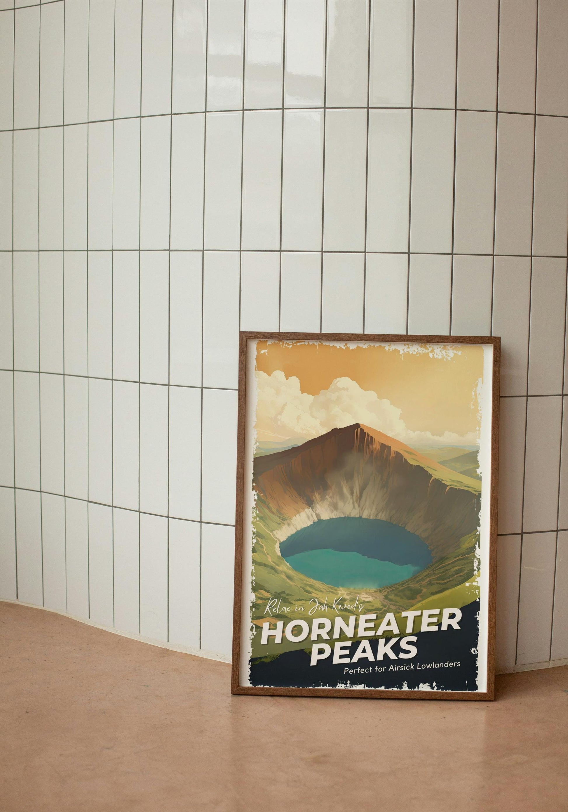 Horneater Peaks Travel Poster, Brandon Sanderson's Stormlight Archive ...