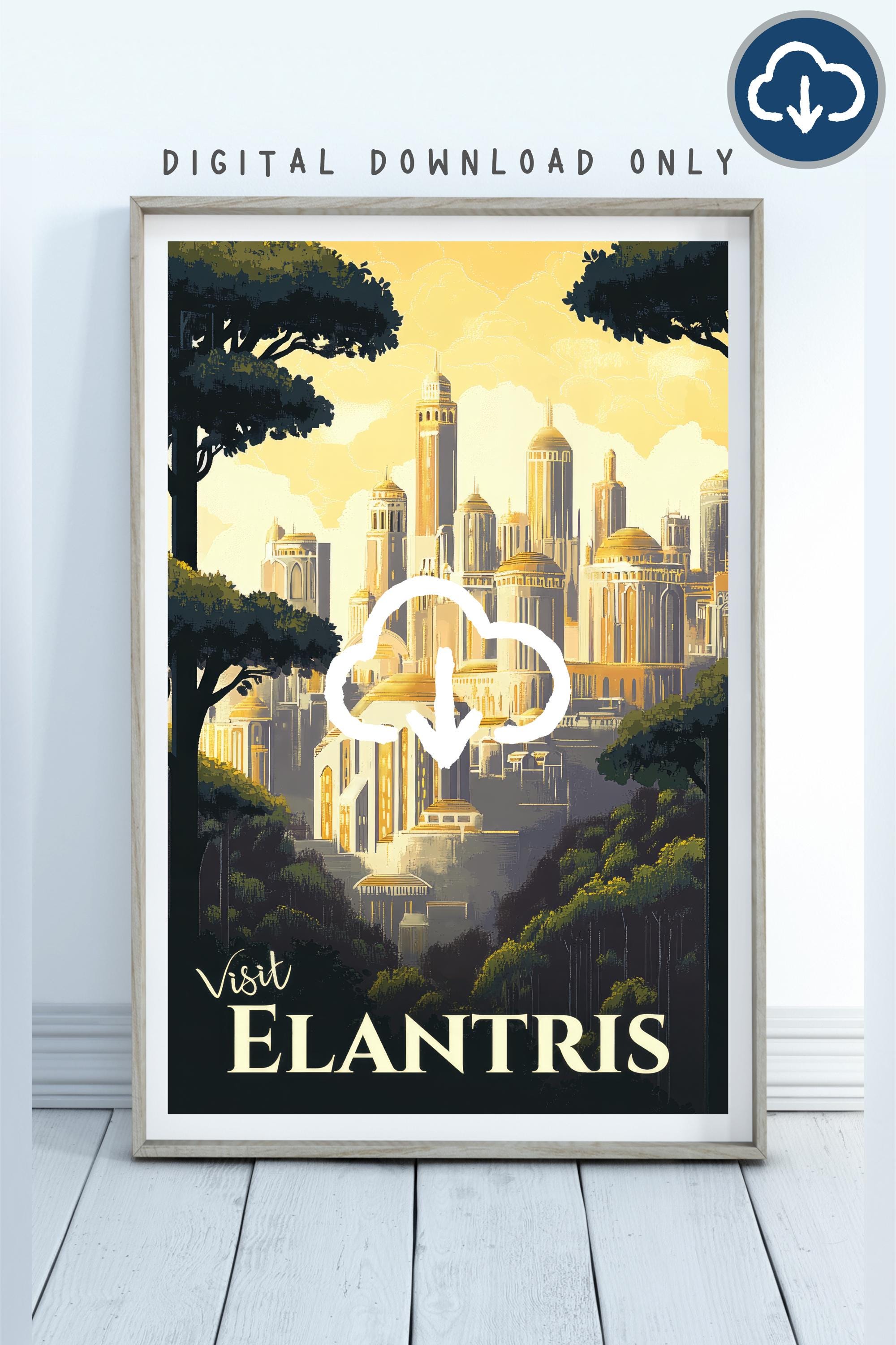 Elantris (Elantris) Travel Poster - Digital Download – CosmereFanCreations