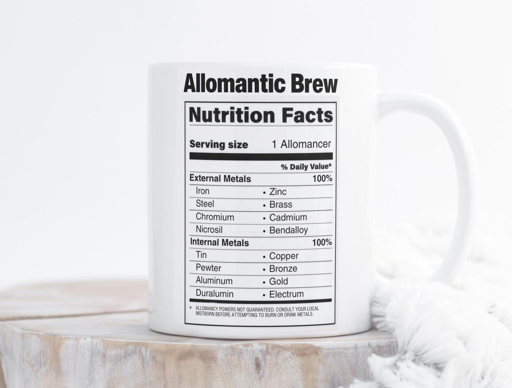 Allomantic Brew Mistborn Cosmere Metallic Mug, Gold and Silver Metal 1 ...