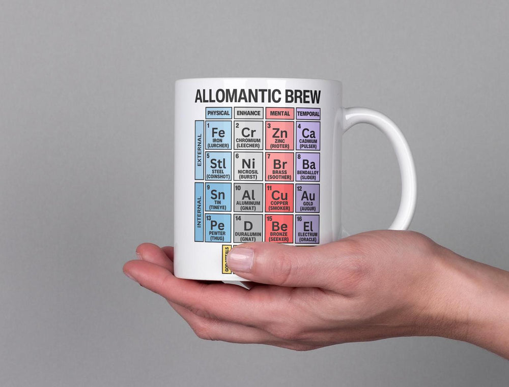 Periodic Table of Allomancy (Mistborn) 11oz Mug – CosmereFanCreations
