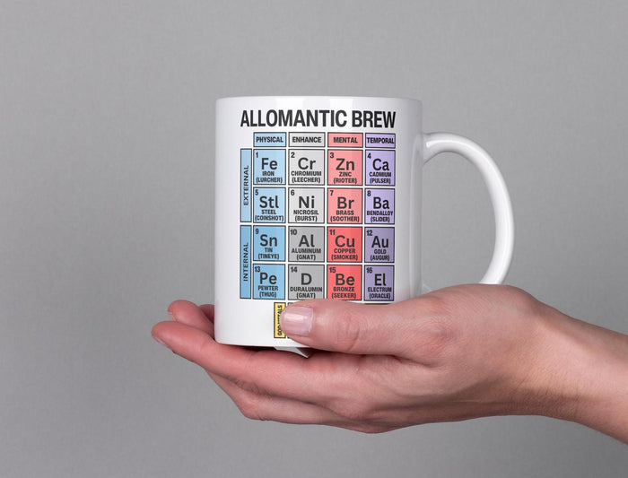 Periodic Table of Allomancy (Mistborn) 11oz Mug – CosmereFanCreations