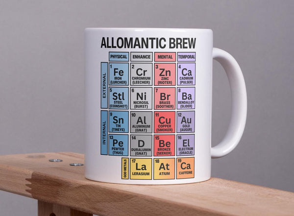 Periodic Table of Allomancy (Mistborn) 11oz Mug – CosmereFanCreations